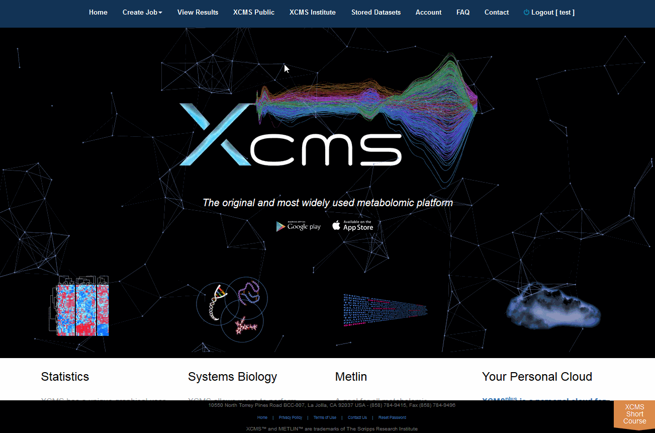 XCMS Online软件 - 蛋白质组学，蛋白质组学服务，蛋白质测序，蛋白质，生物信息分析 - 北京明德正康医学研究有限公司
